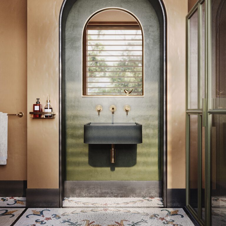 Iris - Wall Mounted ADA Concrete Sink - Crete Collective